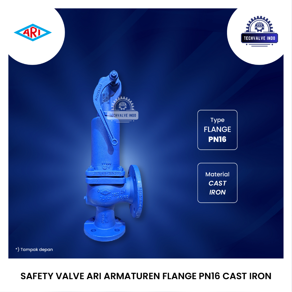 Jual SAFETY VALVE ARI ARMATUREN PN16 2" × 3" INCH CAST STEEL ORIGINAL ...