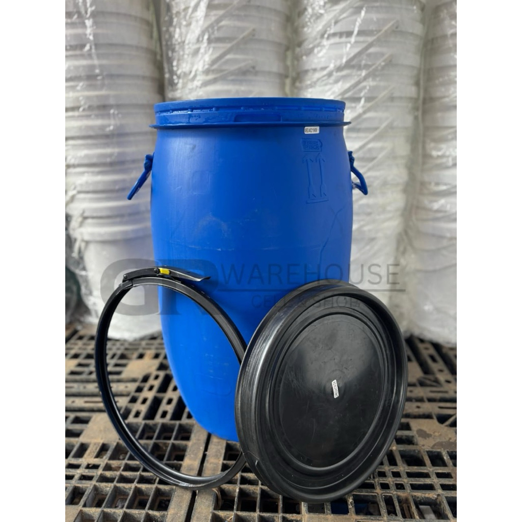 Jual Tong Drum Plastik 60 Liter HDPE Multifungsi Tempat Sampah Tandon ...