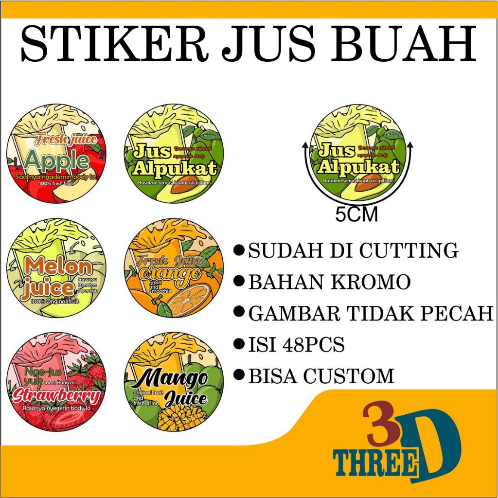 Jual STIKER GELAS CUP MINUMAN JUS BUAH | STIKER GELAS CUP MINUMAN ...