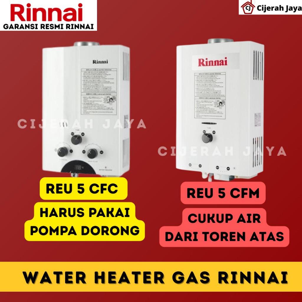 Jual Water Heater Rinnai Gas REU 5 CFC / REU5CFC / Promo / Pemanas Air Gas Rinnai REU 5 CFC ...