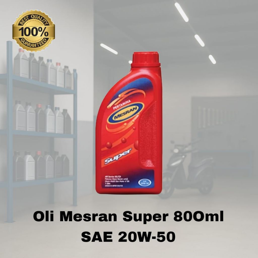 Jual OLI MESIN MESRAN SUPER 800ml SAE 20W-50 MOTOR 4 TAK | Shopee Indonesia