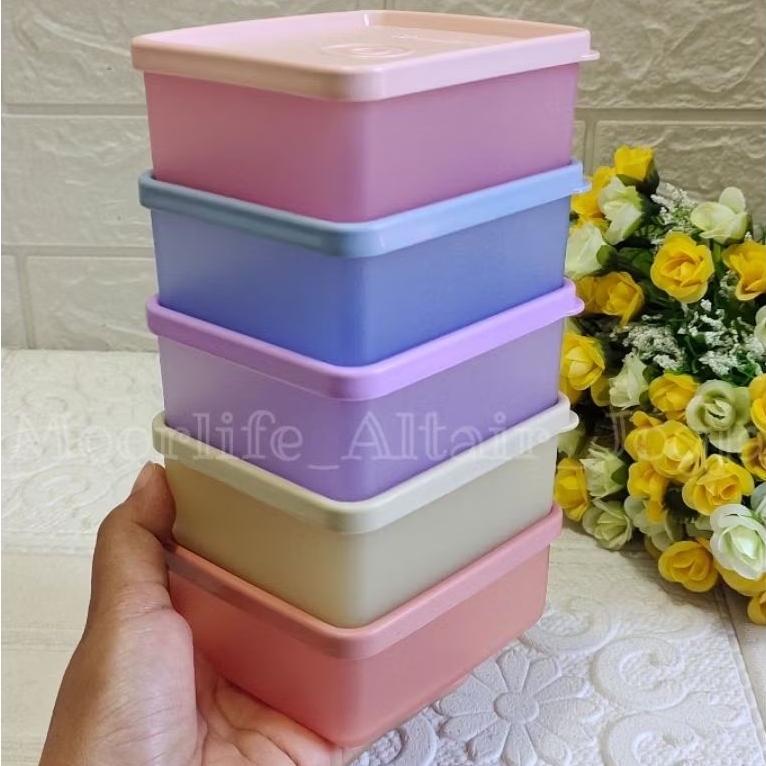 Jual wadah Square Away 360ml Ori Tupperware dan Cutie Set Ori Moorlife ...