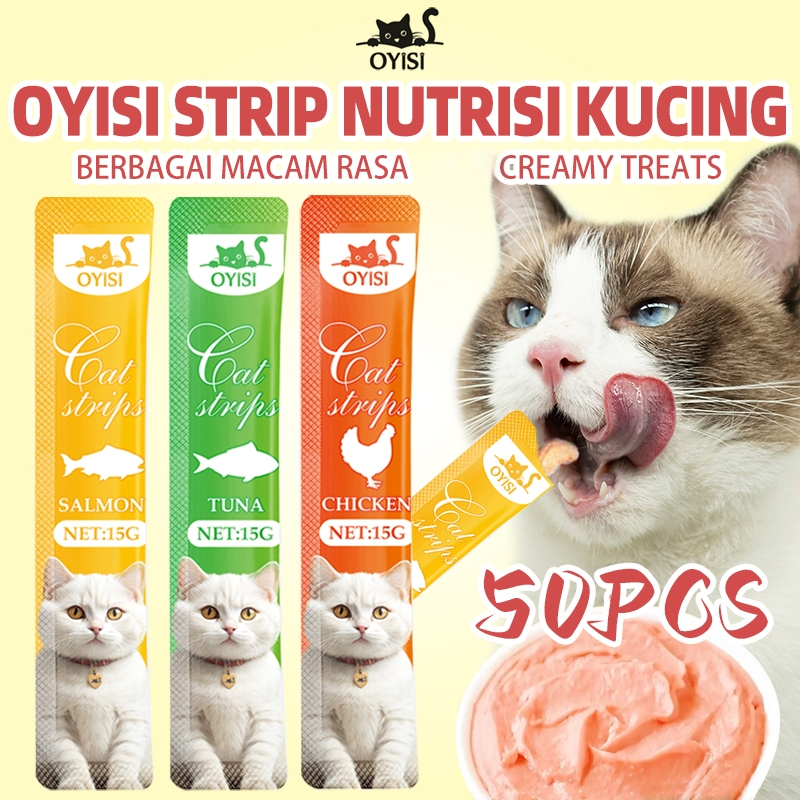 Jual Cemilan Kucing 50 Pcs Snack Kucing Mix Makanan Kucing Tuna Salmon ...