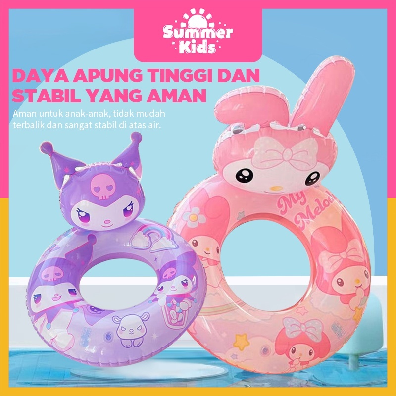 Jual Ban Renang Untuk Anak Dengan Kepala 3D Timbul Swim Ring Kids ...