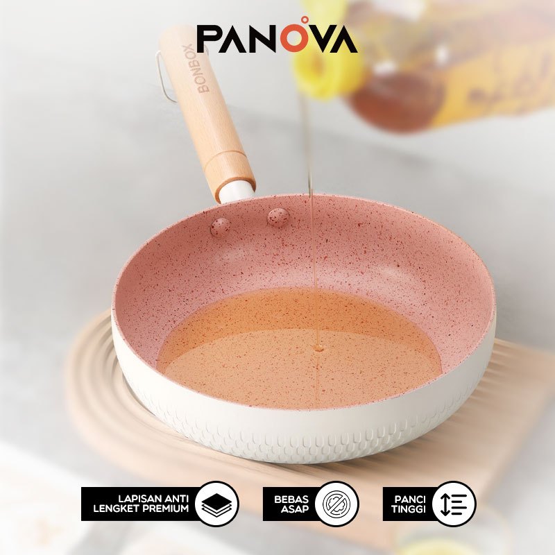 Jual PANOVA Panci Anti Lengket Bahan Stainless Food Grade Wajan ...