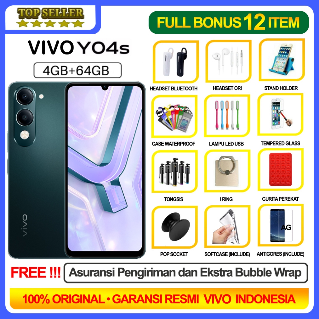 Jual VIVO Y04s 4/64 GB 4GB 64GB GARANSI RESMI VIVO INDONESIA | Shopee Indonesia