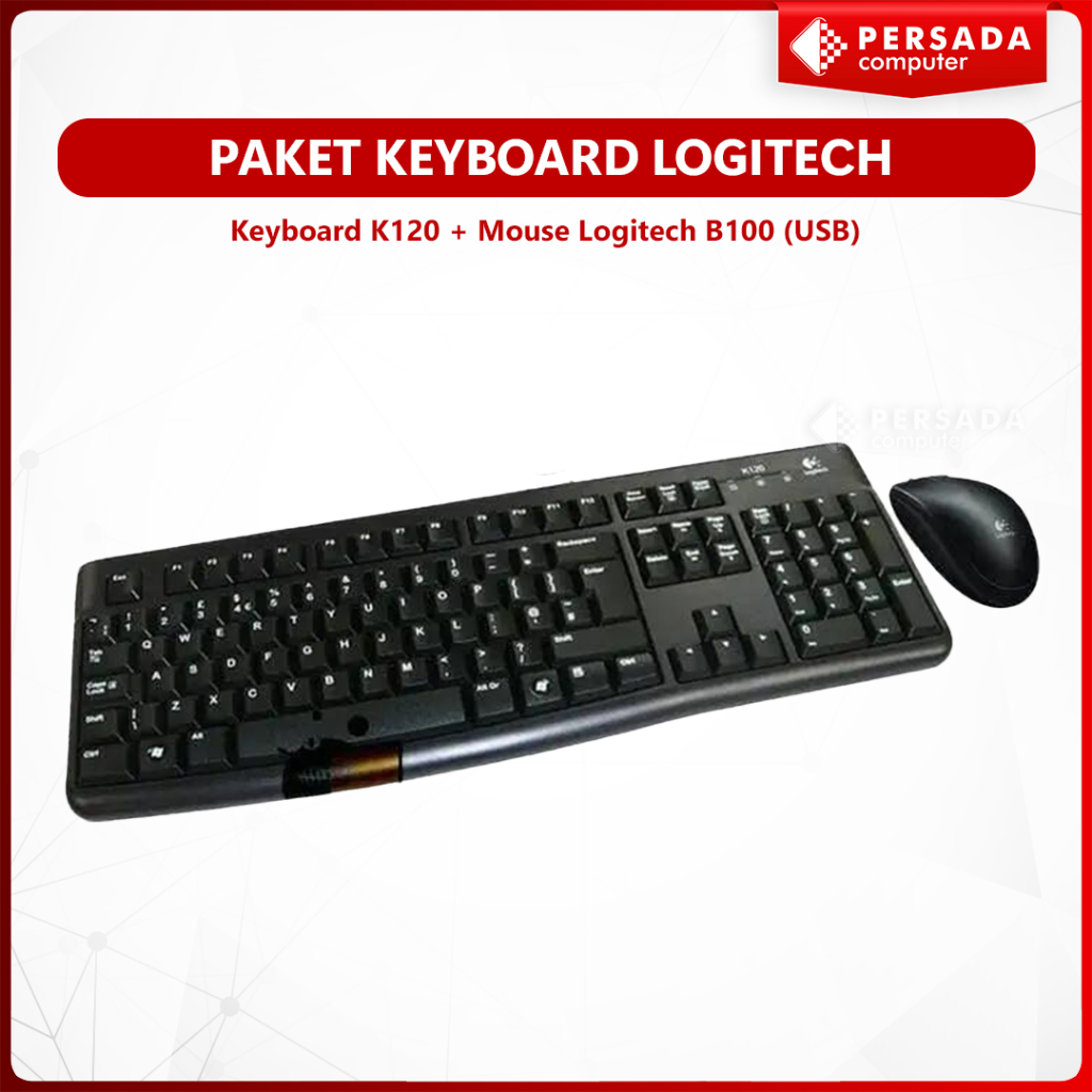 Jual Paket Logitech Keyboard K120 + Mouse Logitech B100 (USB) | Shopee ...