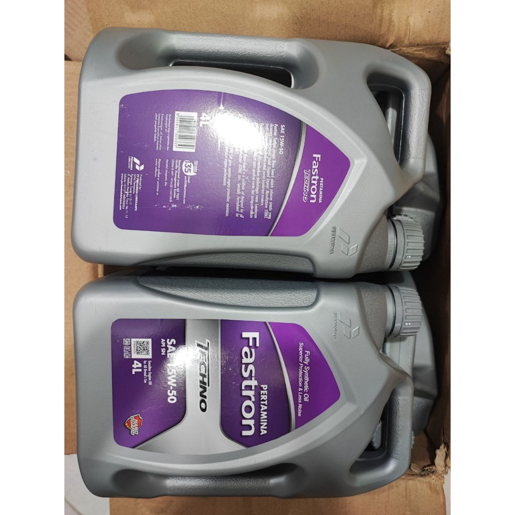 Jual [Asli 100%] OLI FASTRON TECHNO 15W-50 LAMBO, 4Liter SNI / OLI ...