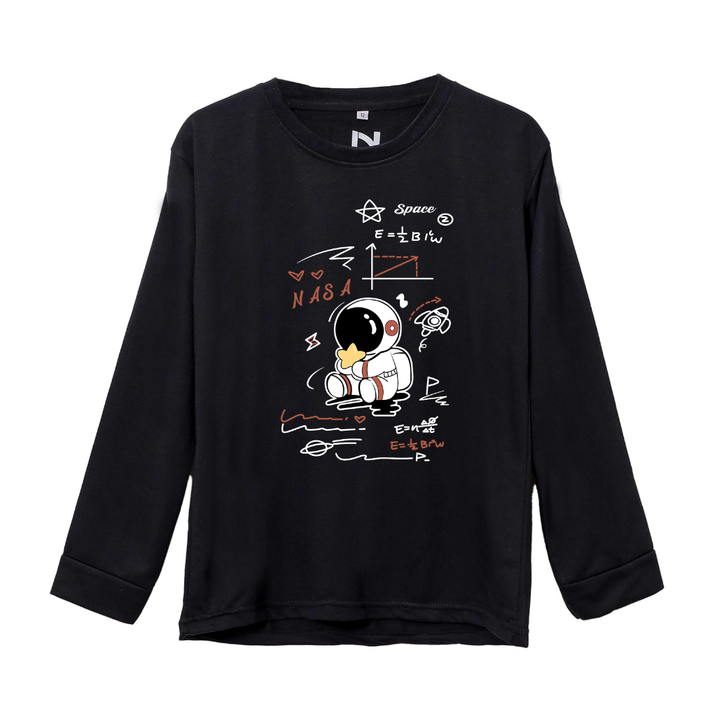 Jual JN Baju Atasan Astronot Nasa Kaos Anak Panjang Laki Laki Usia 1-14 ...