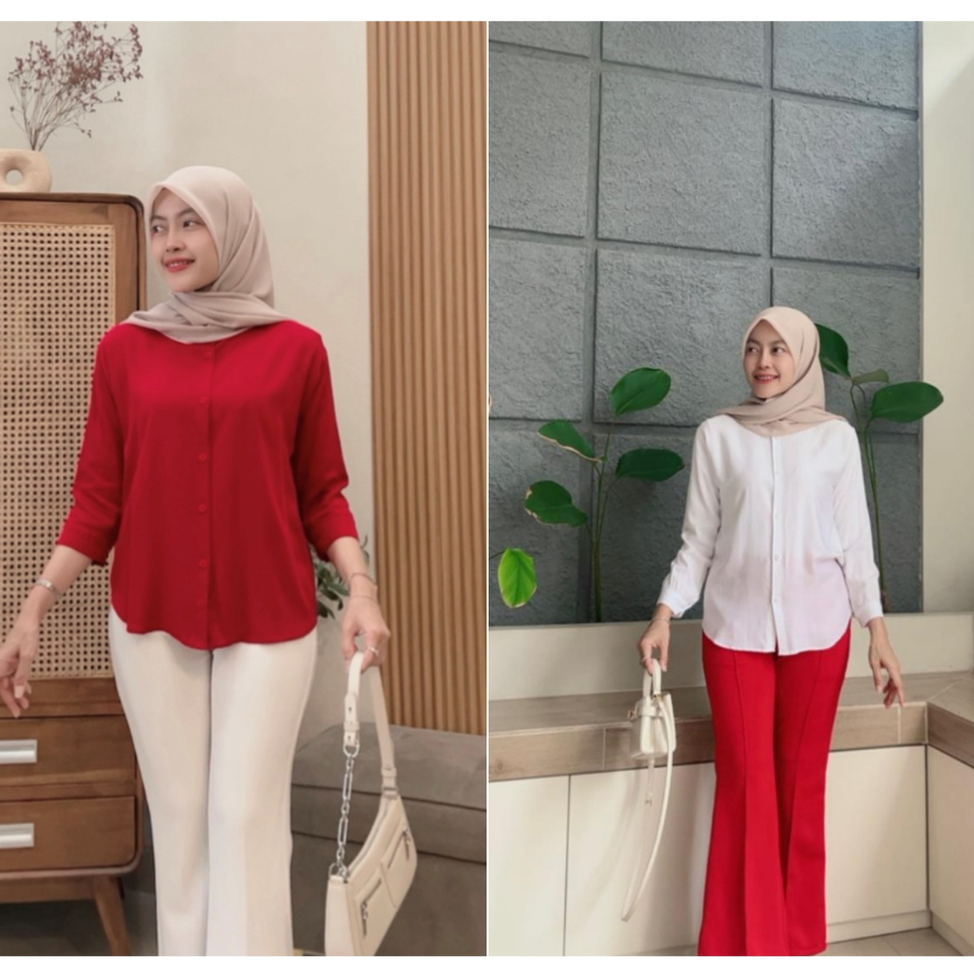 Jual Kemeja Rayon Twill Merah Putih Edisi Spesial Hari Kemerdekaan | Shopee Indonesia