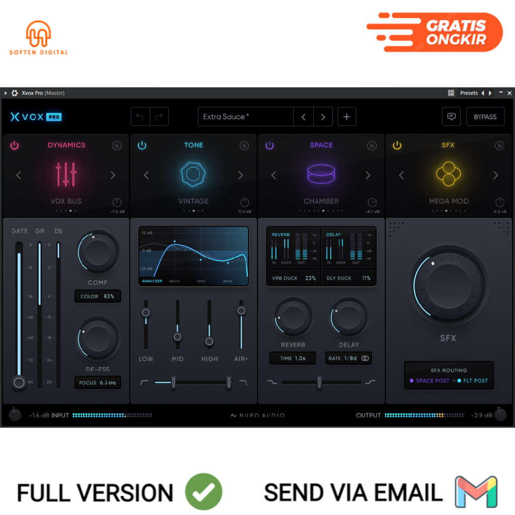 Jual Nuro Audio - Xvox Pro VST Plugin Kit Mixing Vokal Profesional Terlengkap! | Shopee Indonesia