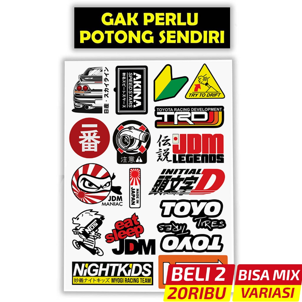 Jual Stiker Mobil, Stiker JDM, Sticker JDM, Stiker Mobil JDM, Japanese ...
