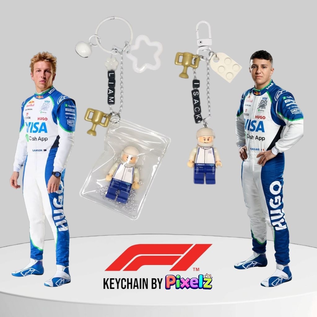 Jual Lego Bricks Minifigure Driver Keychain F1 | Gantungan Kunci Figur ...