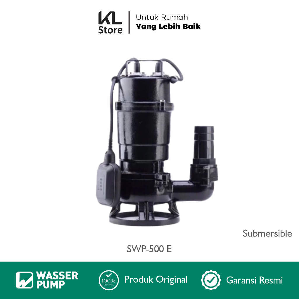 Jual WASSER POMPA CELUP AIR KOTOR SWP-500E / Submersible Pump Anti ...