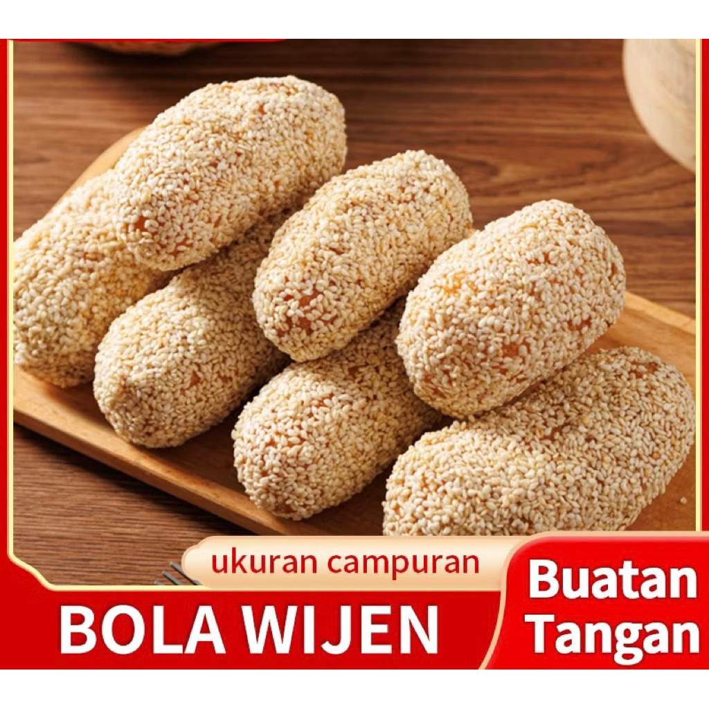 Jual Kue wijen / manco wijen , kue bola wijen manco buatan tangan yang ...