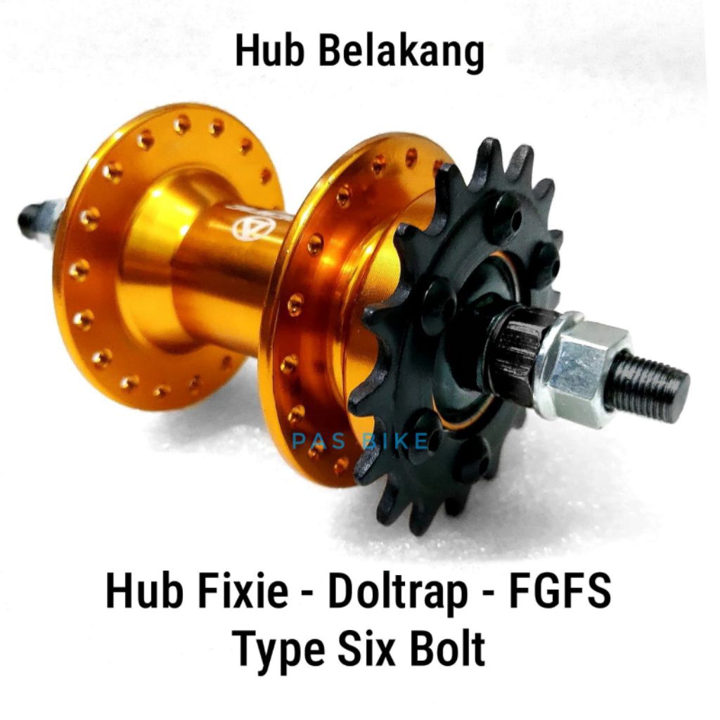Jual Rear Hub Doltrap Fixie Model Six Bolt 32 Hole | Shopee Indonesia