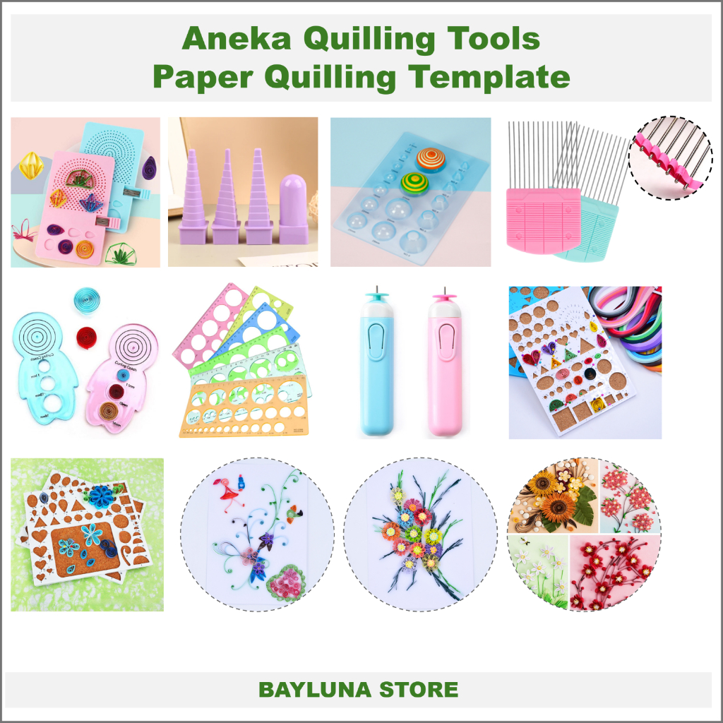 Jual BYL Aneka paper quilling template board template curling coach ...