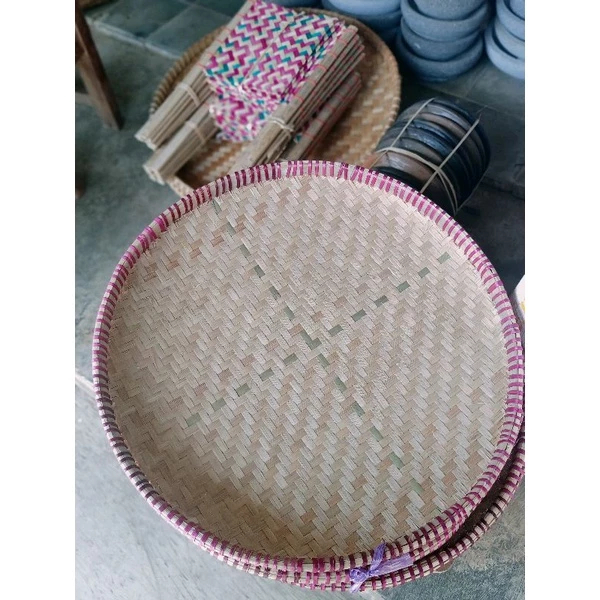 Jual Tampah Dari Bambu Diameter 50 Cm Jumbo Tempat Jajanan Pasar Nasi ...