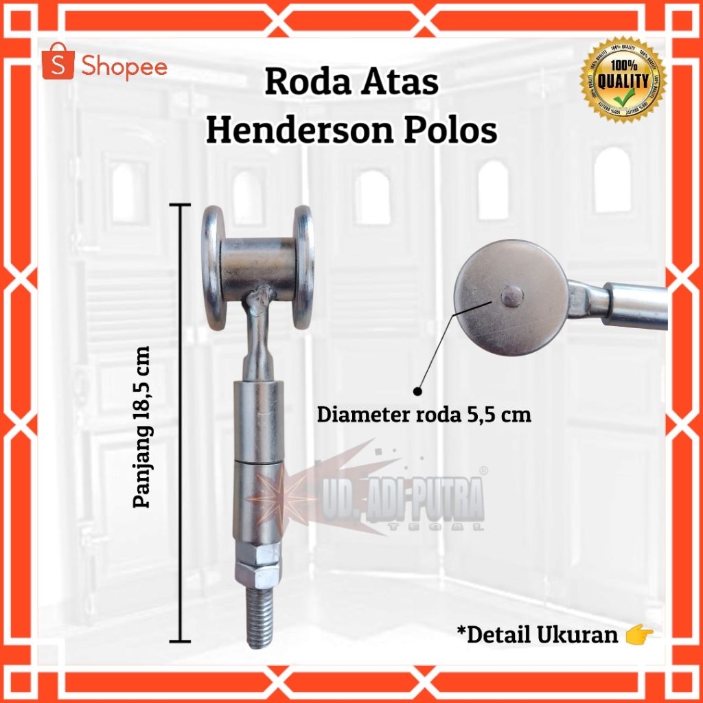 Jual RODA ATAS HENDERSON POLOS | RODA ATAS BESAR POLOS | KOMPONEN PINTU ...