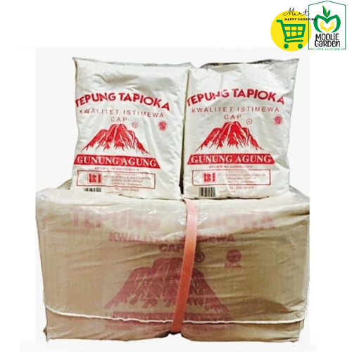 Jual Tepung Tapioka Gunung Agung 1 Dus isi 20 pcs x 500 gram | Shopee ...