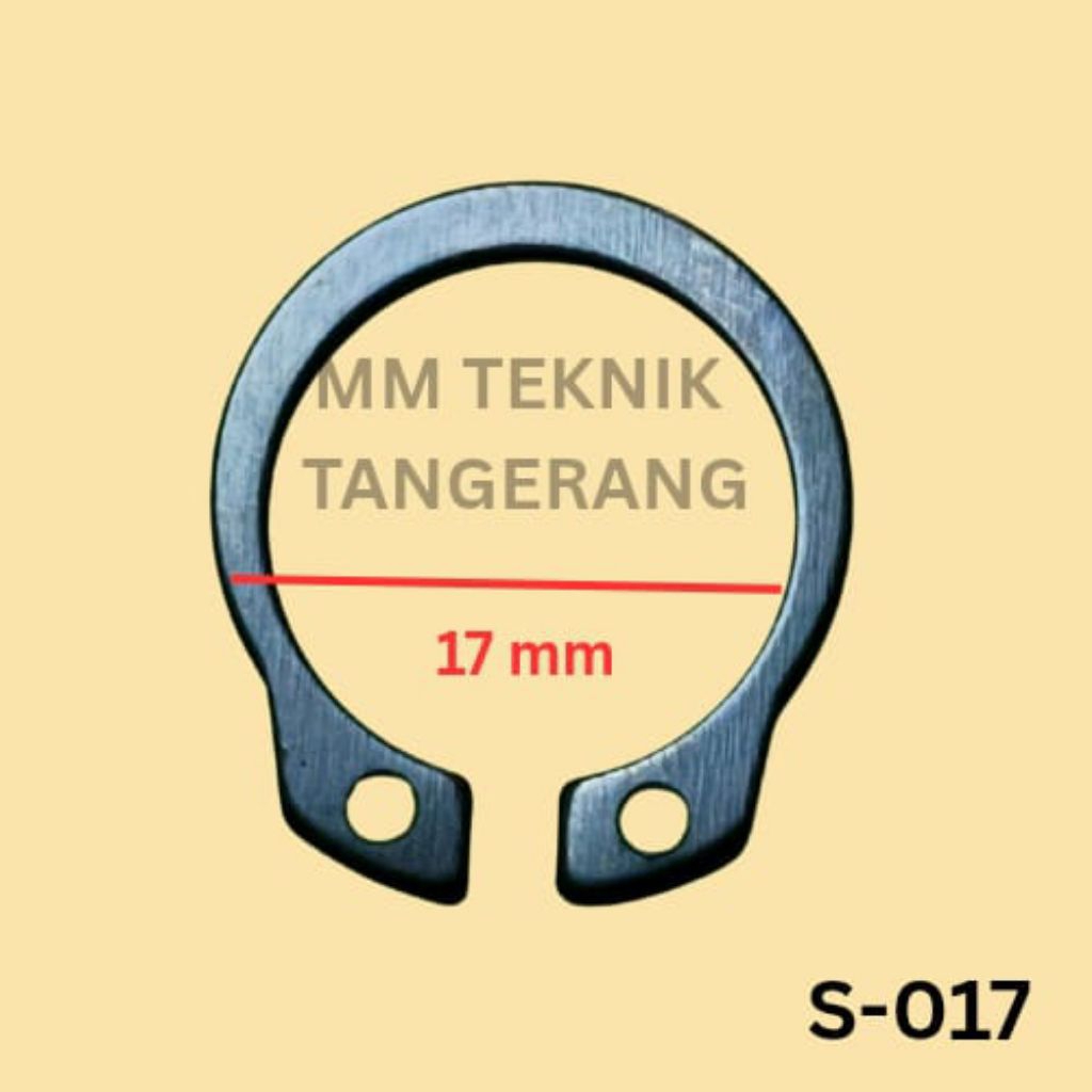 Jual Snapring S17 Snap ring Circlip External Retaining Tipe S 17 ...