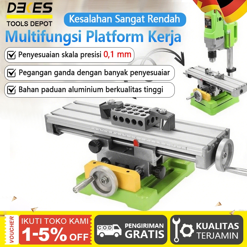 Jual DEKES Aluminum alloy milling machine table cross milling Bench ...