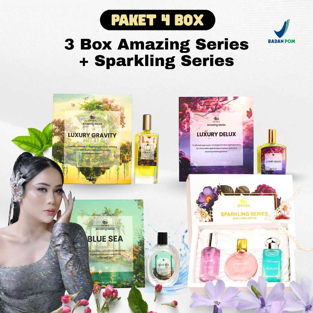 Jual PAKET 4 BOX, SPARKLING + 3 AMAZING SERIES DAPAT 4 BOX PARFUM ...