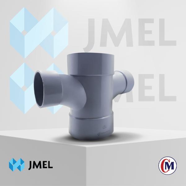 Jual CROSS TY PVC / DOUBLE TY PVC 4" X 3" - CM TAIWAN (UNTUK DRAINASE ...