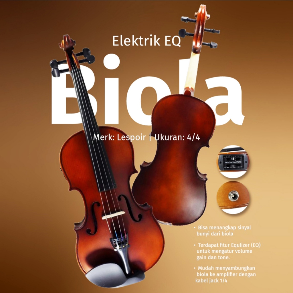 Jual Biola Akustik Elektrik EQ Pickup Lespoir High Quality Violin ...