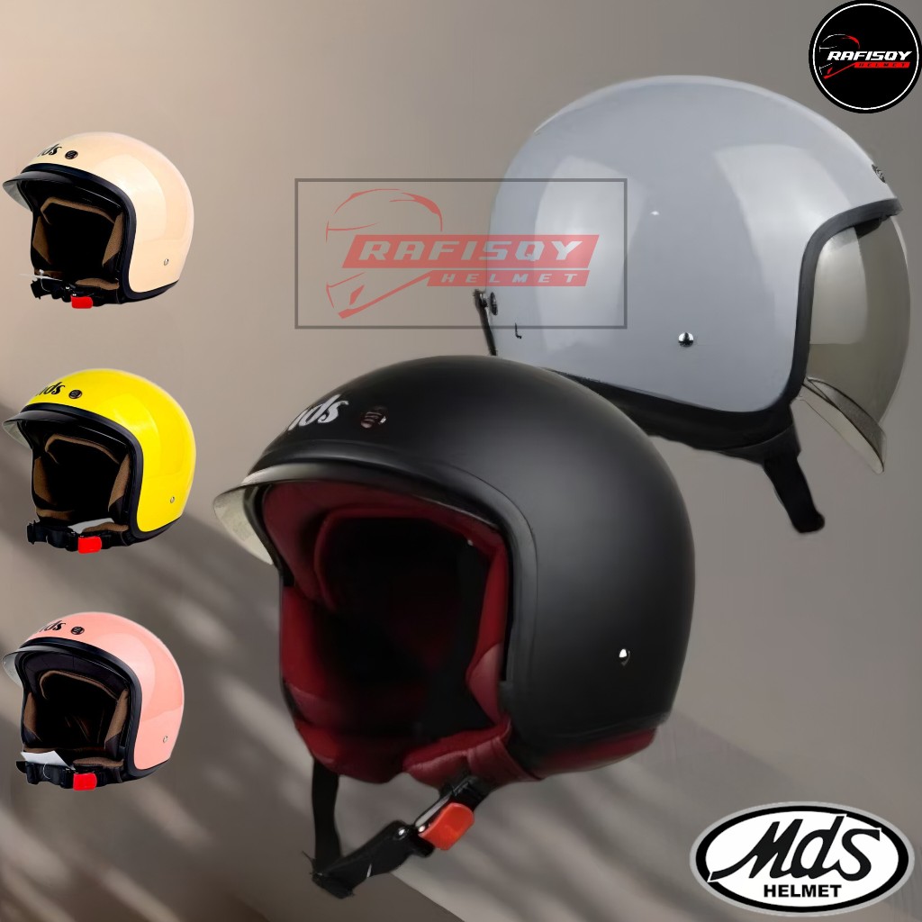 Jual Helm MDS MAGNUM half face bogo | helmet halfface mds dewasa retro ...