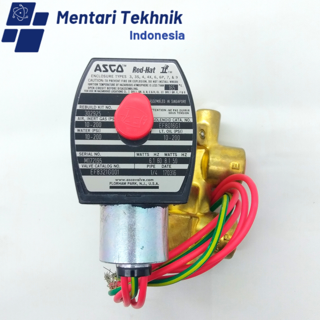 Jual ASCO EF8321G001 1/4'' 110V Quick Exhaust Solenoid Valve 3way | Shopee Indonesia