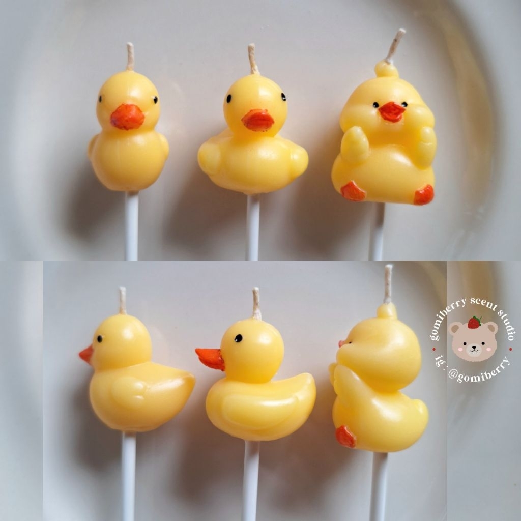 Jual Gomiberry Lilin Bebek Duck Anak Ayam Kecil Topper Kue Ulang Tahun ...