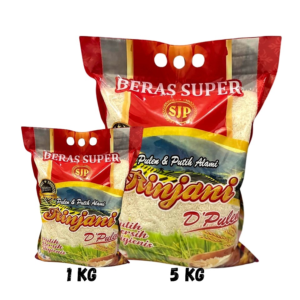 Jual BERAS SLYP SUPER RINJANI DAN BERAS PERA SUPER RINJANI 1KG 5KG ...