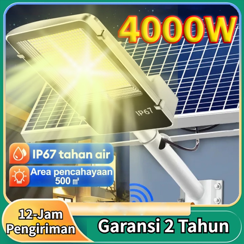 Jual LAMPU OUTDOOR SOLAR 4000W Waterproof Solar Garden Light Solar Light with Long Battery Life ...