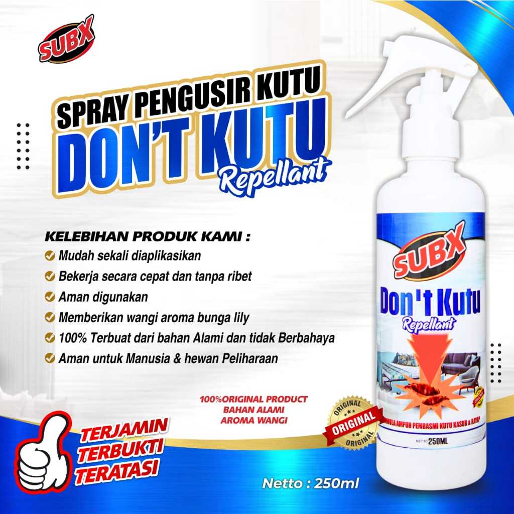 Jual SUBX-SPRAY PENGUSIR KUTU SOFA//RACUN KUTU KASUR,TUNGAU,TUMILA ...