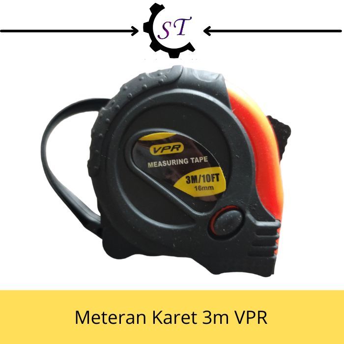 Jual Meteran Bangunan Roll Karet 3m / Measuring Tape 3 m VPR | Shopee ...
