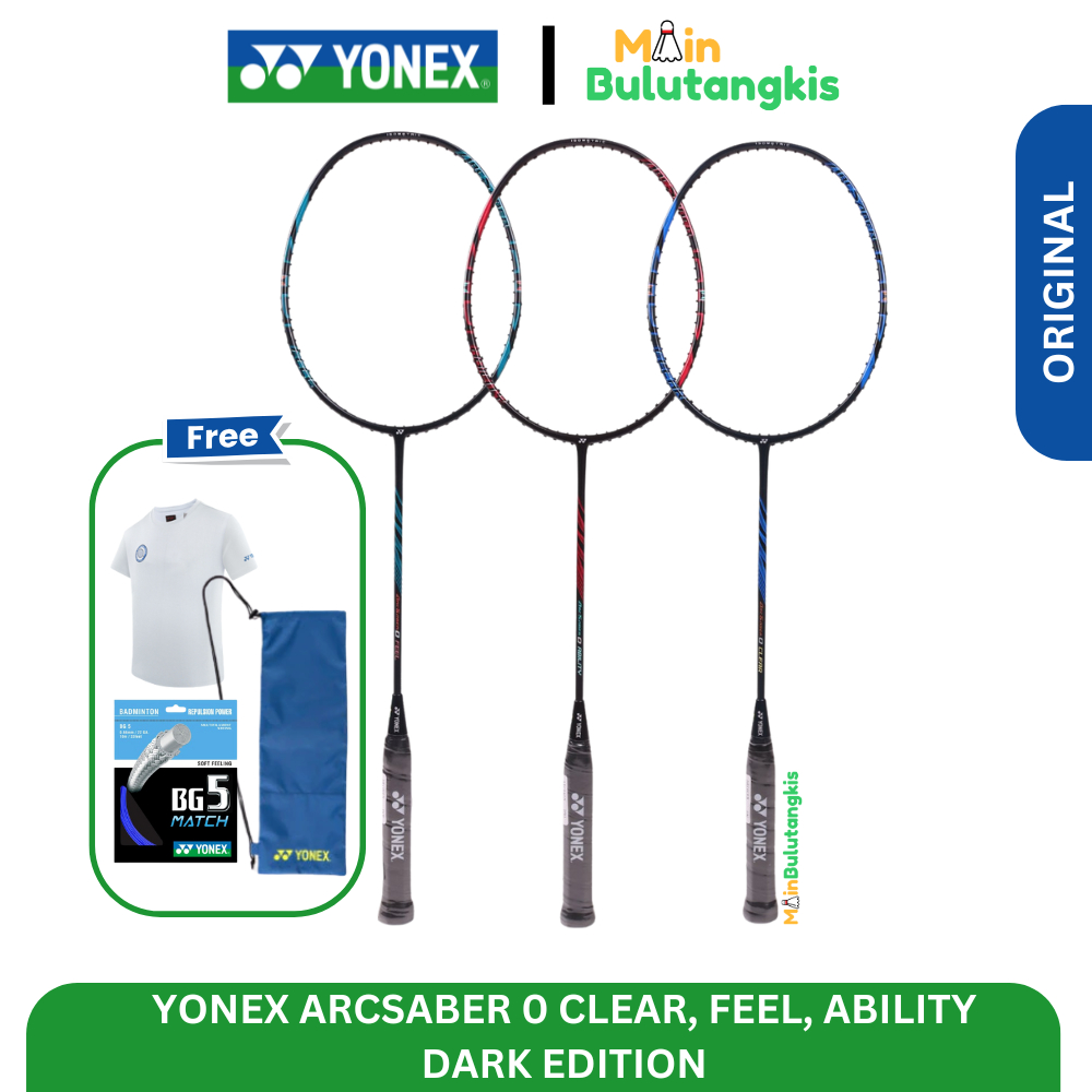 Jual Raket Badminton Yonex Arcsaber 0 Clear Feel Ability Dark Edition Original | Shopee Indonesia