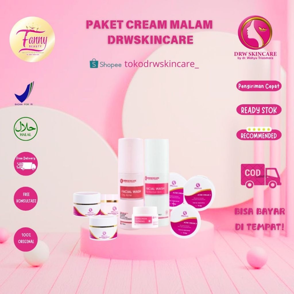Jual DRW Skincare Paket COMBO CREAM MALAM [ Jerawat / Bekas Jerawat ...