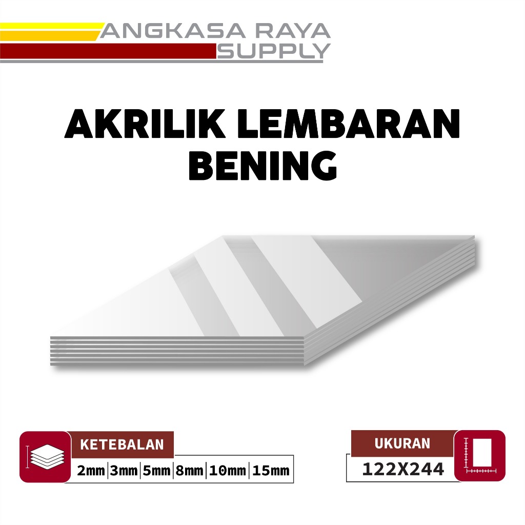Jual Akrilik Bening 122x244 ketebalan 15mm/Acrylic Sheet Clear | Shopee ...
