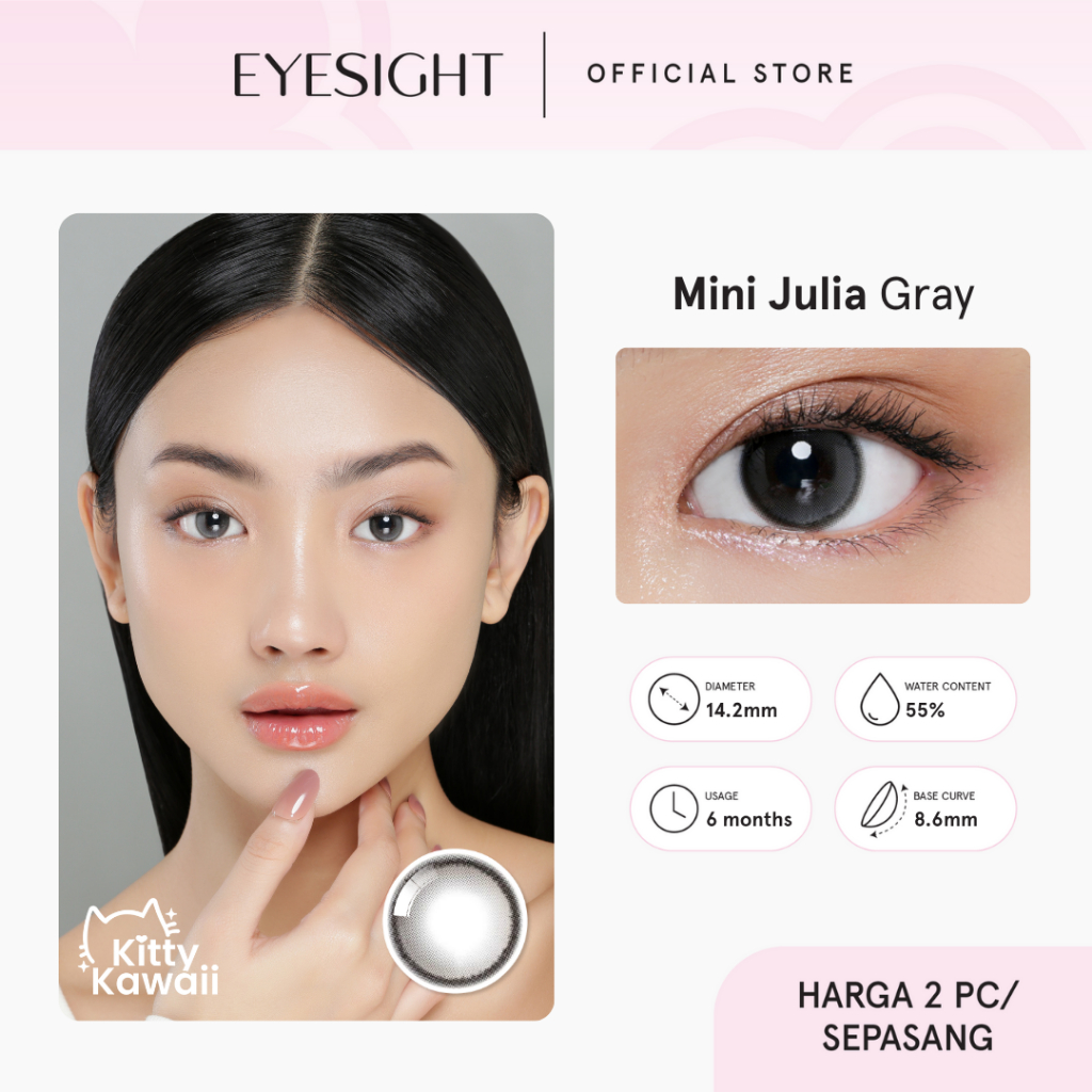 Jual [BEST SELLER] EYESIGHT LENSES Softlens Kitty Kawaii Mini Julia ...