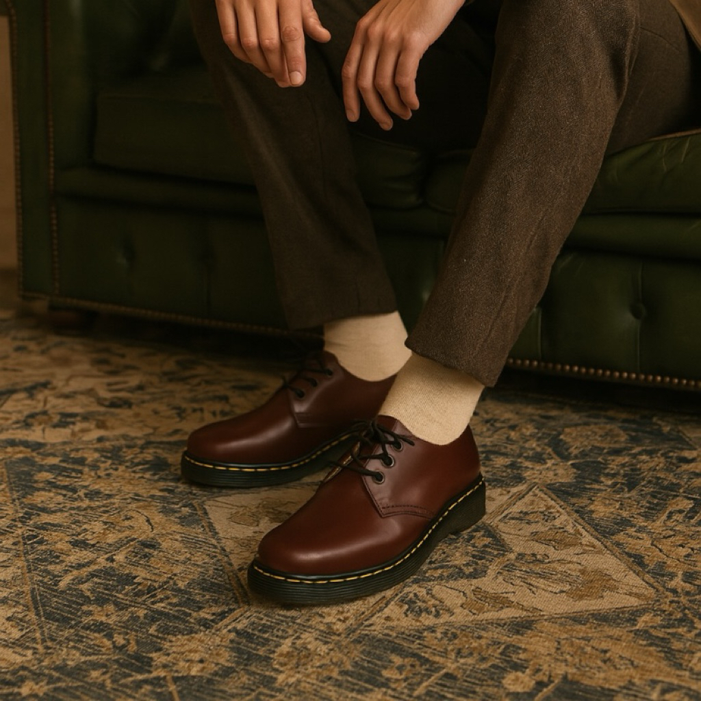 Jual Sepatu Low Boots Docmart Pria Wanita Original Oxford Kulit Asli ...