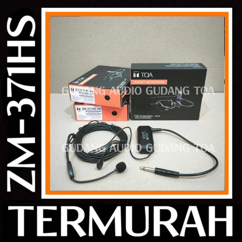 Jual ZM-371HS MICROPHONE MIC HEADSET TOA ZM-371 ZM 371 MIKROFON KABEL TOA ORIGINAL | Shopee ...