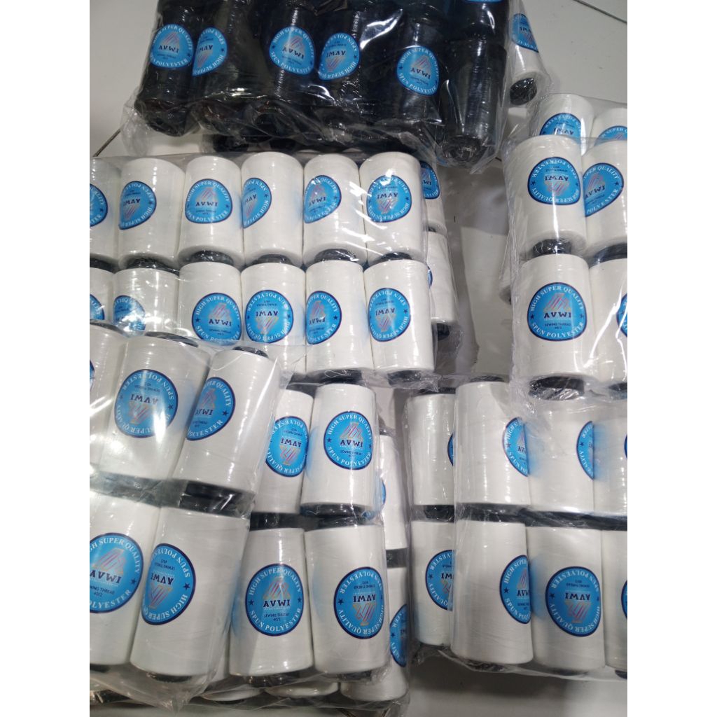 Jual benang jahit 40/2 warna natural hitam | Shopee Indonesia