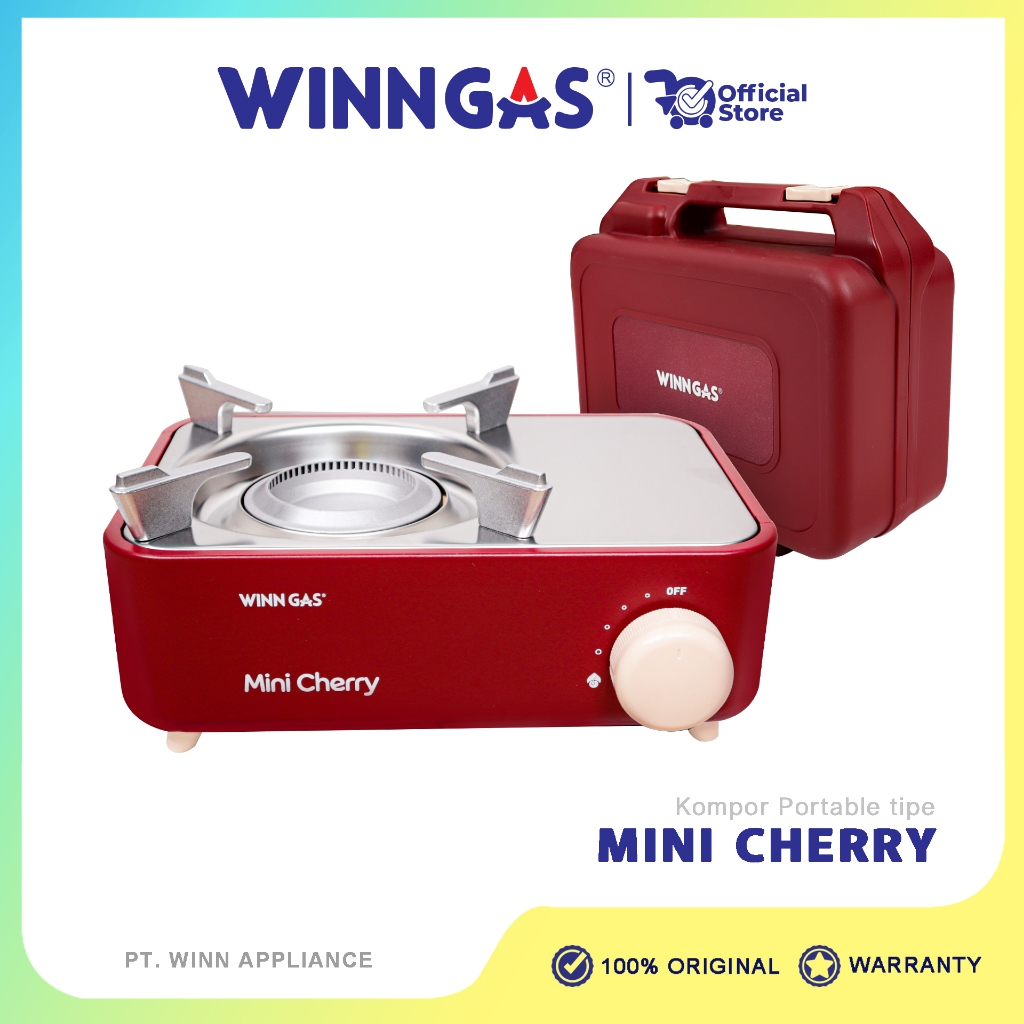 Jual Winn Gas Kompor Portable Mini Cherry | Shopee Indonesia