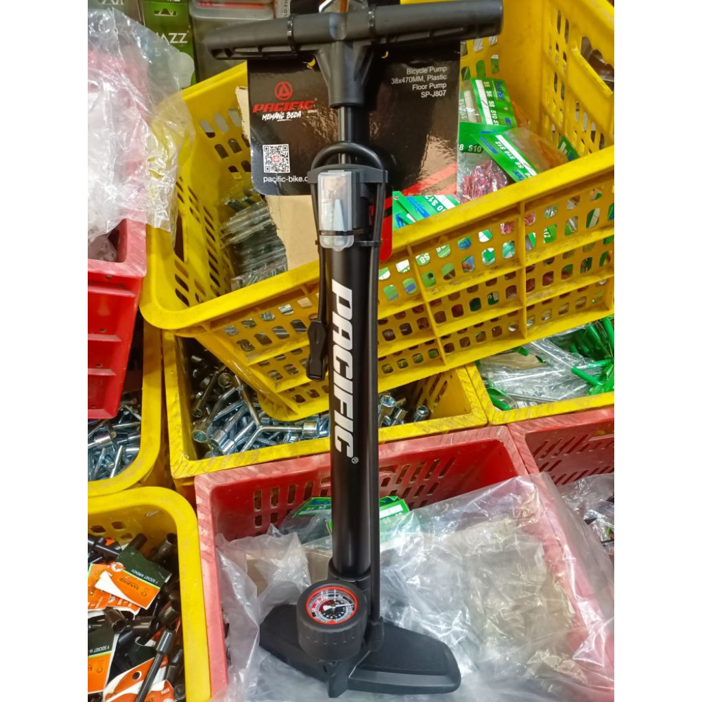 Jual Pompa Ban Motor, Sepeda, Mobil / Pompa Lantai Manual HIDROLIK ...