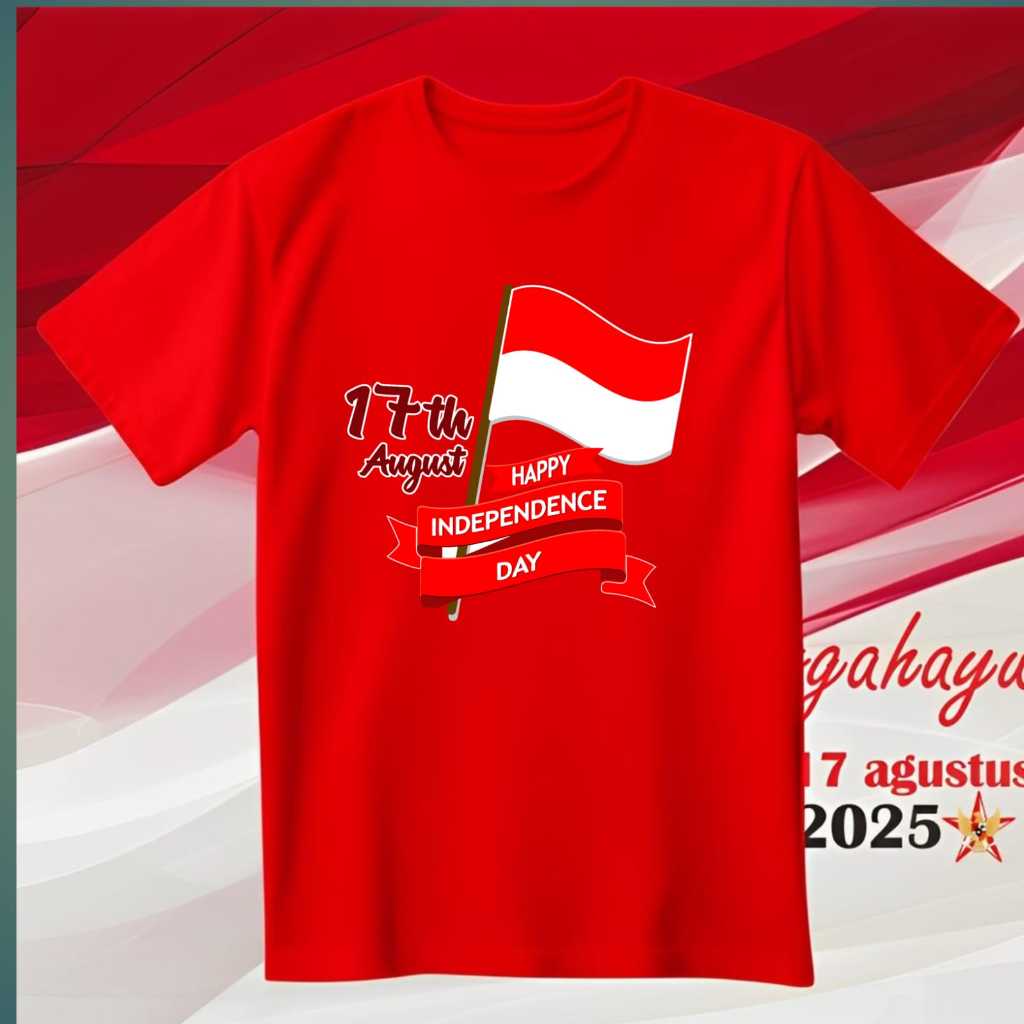 Jual Kaos 17 Agustus Hut RI 80 DIRGAHAYU Desain Bagus Baju Lengan ...