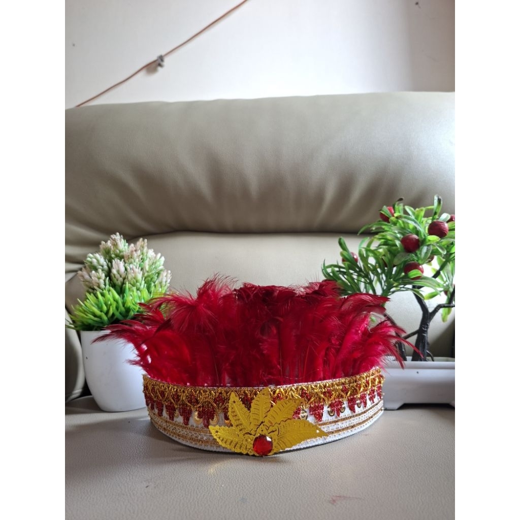 Jual aksesoris mahkota bulu MERAH PUTIH HUT KEMERDEKAAN RI | Shopee ...
