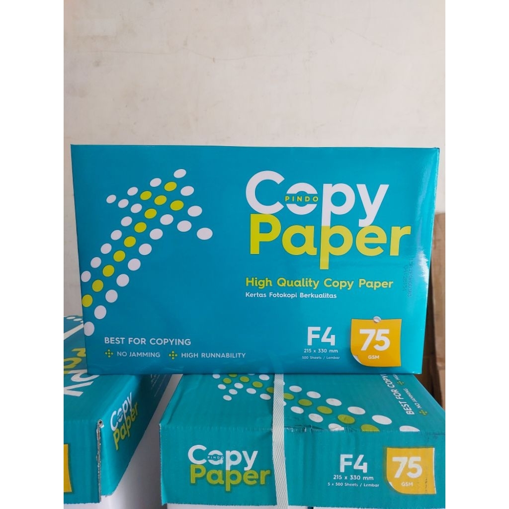 Jual Kertas hvs F4 merk COPY PAPER 75gram (Murah dan bagus) | Shopee ...