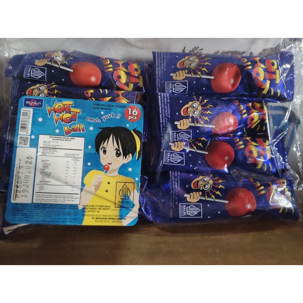 Jual Permen hot-hot ball isi 16pcs | Shopee Indonesia