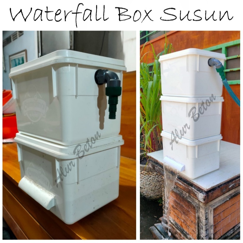 Jual Waterfall Susun Box Filter Kolam Ikan Aquarium | Shopee Indonesia